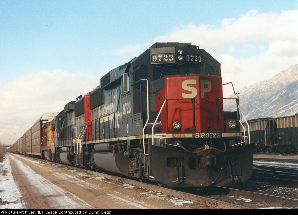 Southern Pacific GP60 No.9723 Provo,Utah December 27,1997.